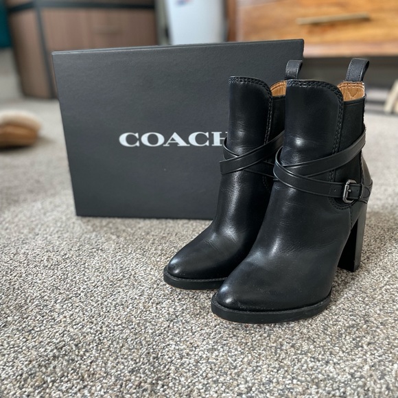 Coach | Shoes | Coach Booties In Black | Poshmark
